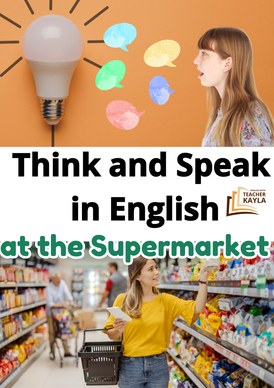 Think and Speak in English Fluently at the Supermarket (1 Free PDF ...